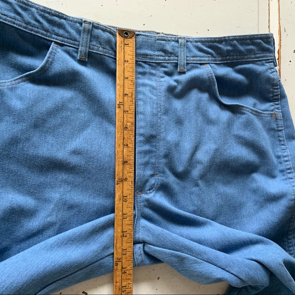 Wrangler Vtg 1990’s Light Blue Wash Polyester Jeans - Gem